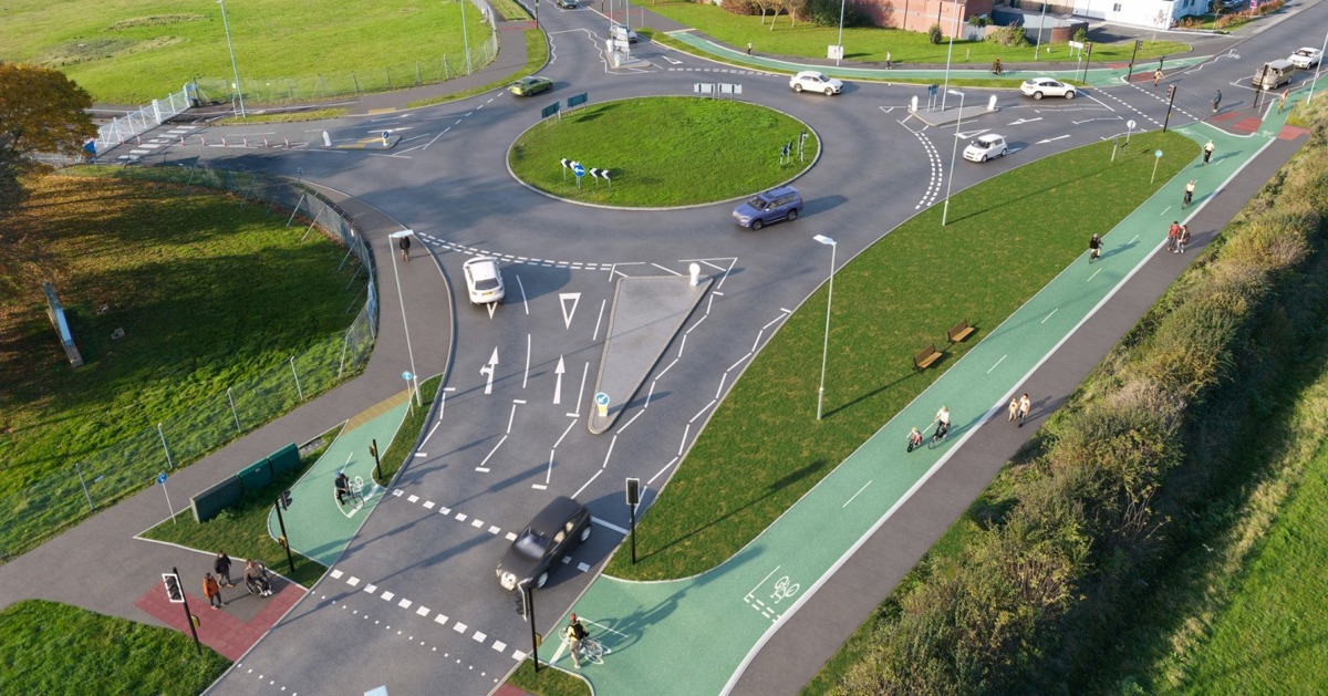 A435 closes for three months as Bishop's Cleeve cycle path gets underway