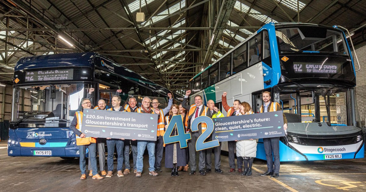 'Cleaner, greener' bus network launches in Gloucestershire as ...