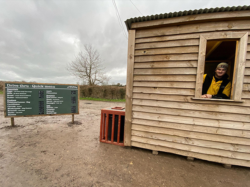 Over Farm is opening a drive-thru farm shop in Gloucester during lockdown