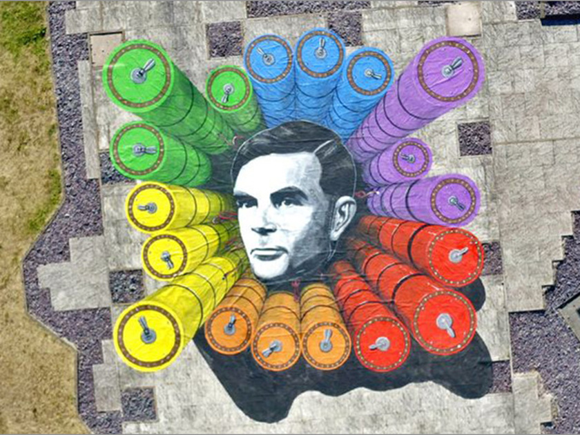 Alan Turing painting appears at GCHQ to celebrate his legacy