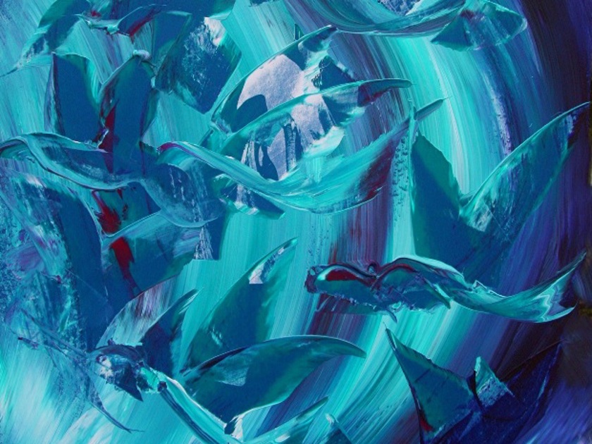 Into the Blue exhibition at Nature in Art in Gloucester 2019