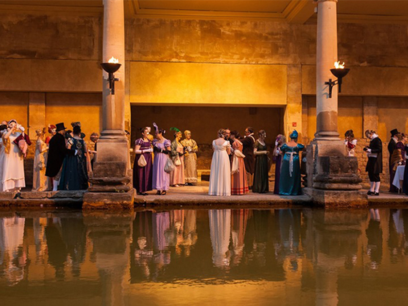 Regency Costumed Masked Ball at The Roman Baths in Bath