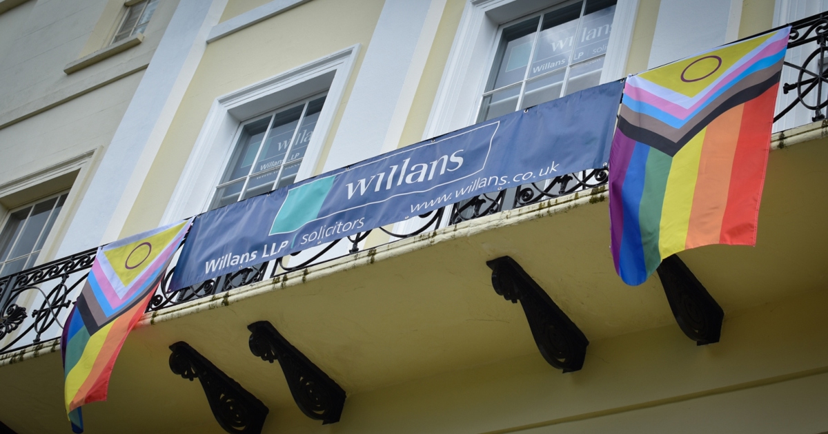 Willans LLP solicitors partners with Pride in Gloucestershire
