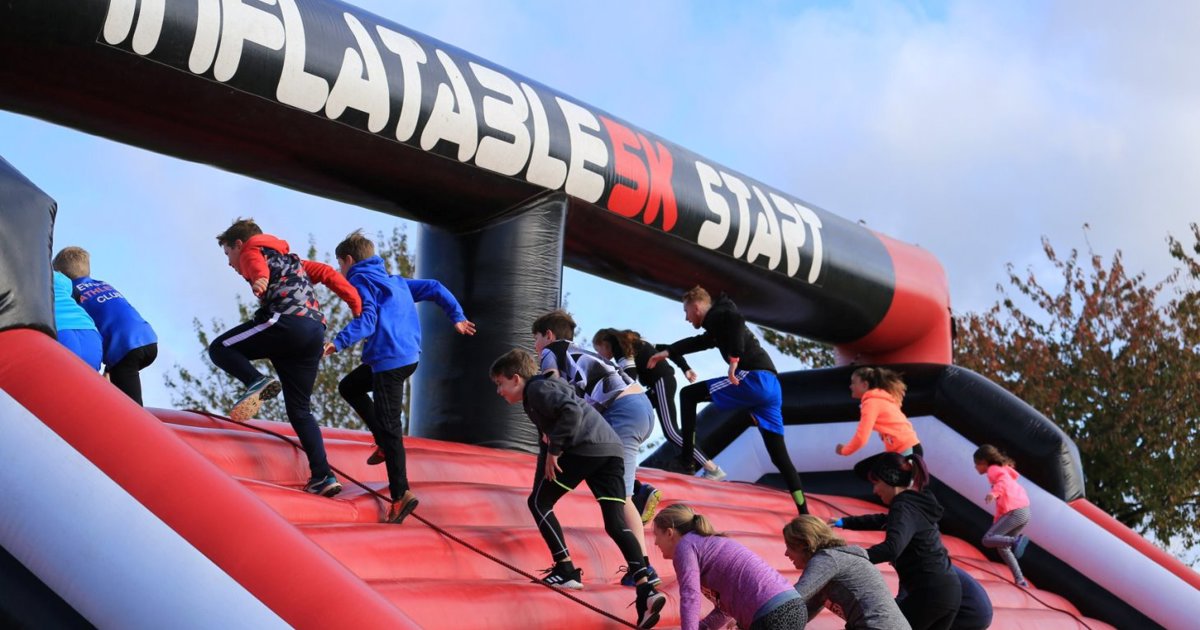 Take on Inflatable 5k in Cheltenham for Midlands Air Ambulance Charity
