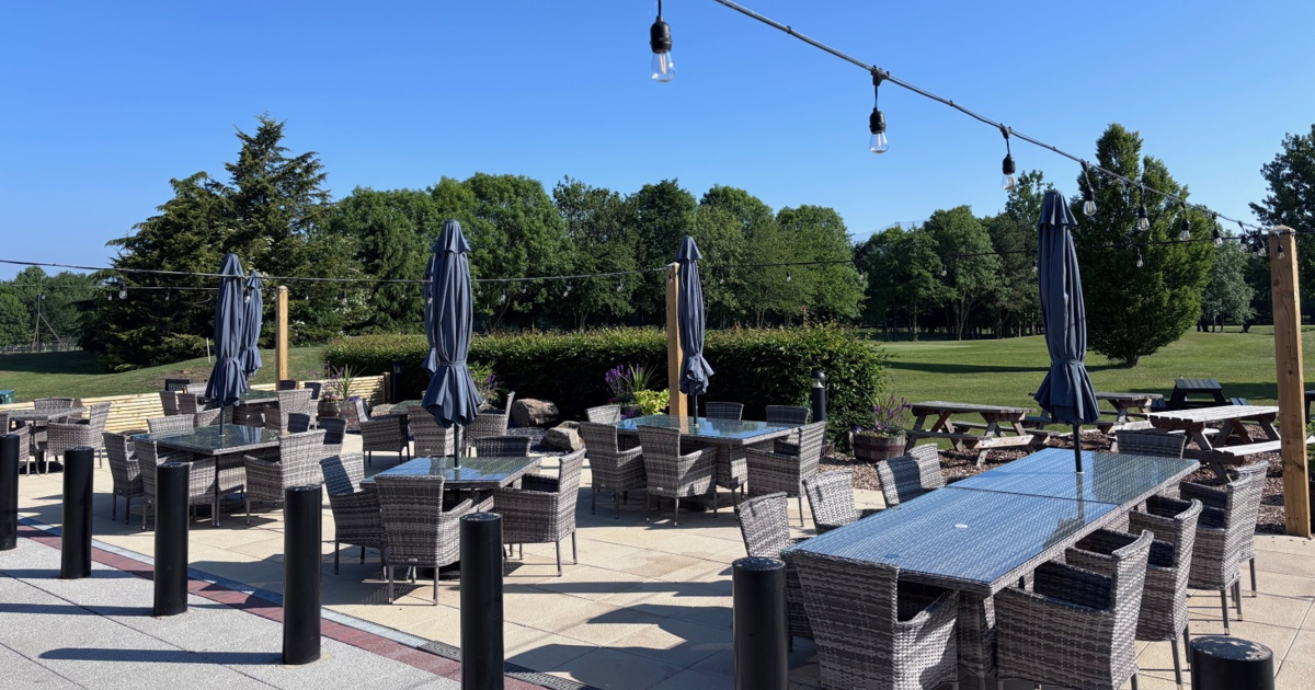 Everyone welcome at Brickhampton Court's revamped alfresco dining area ...