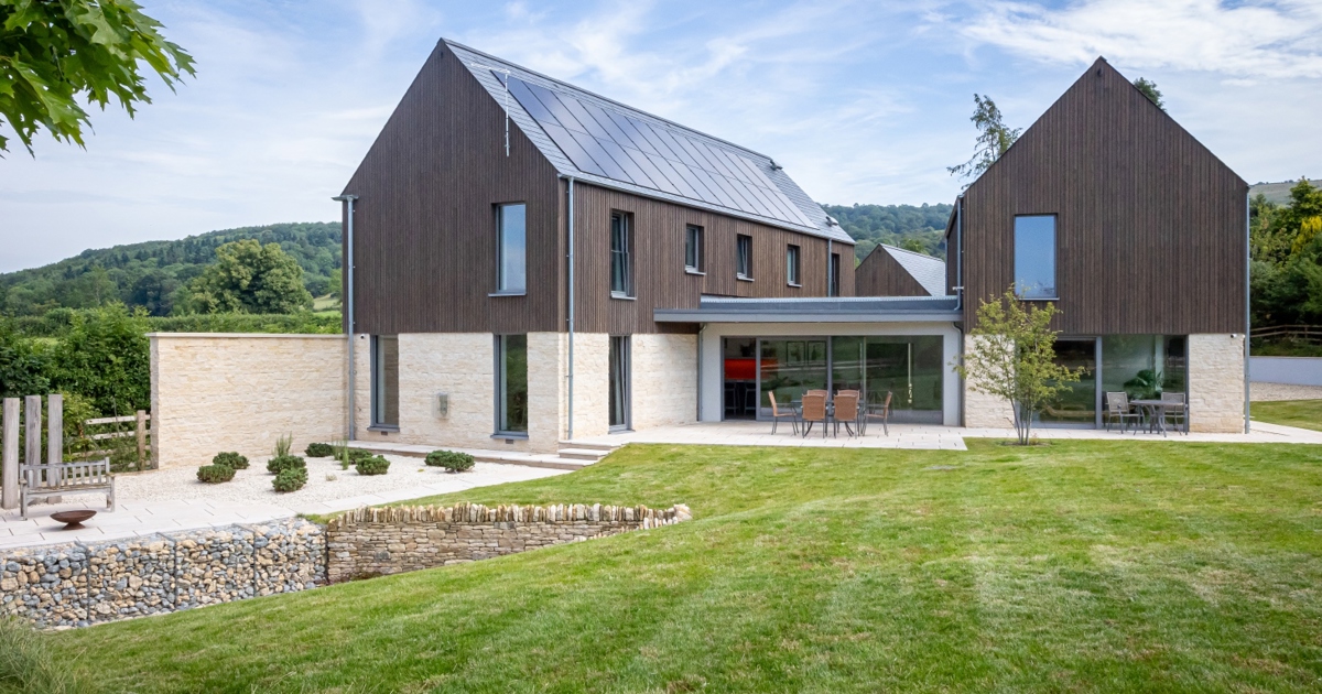 Cotswolds properties including this sustainable barn-style new build ...